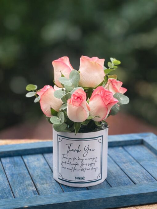 Rosetta - 01 | Pink Rose Fresh Flower Bouquet | Order Online